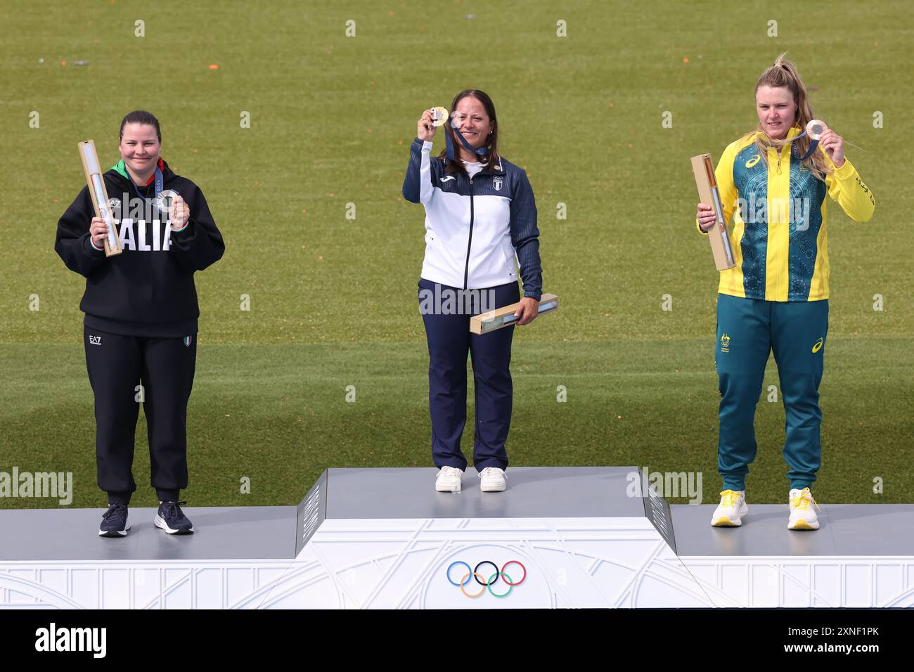 Chateauroux, France. 31st July, 2024. Gold medalist Adriana Ruano Oliva ...