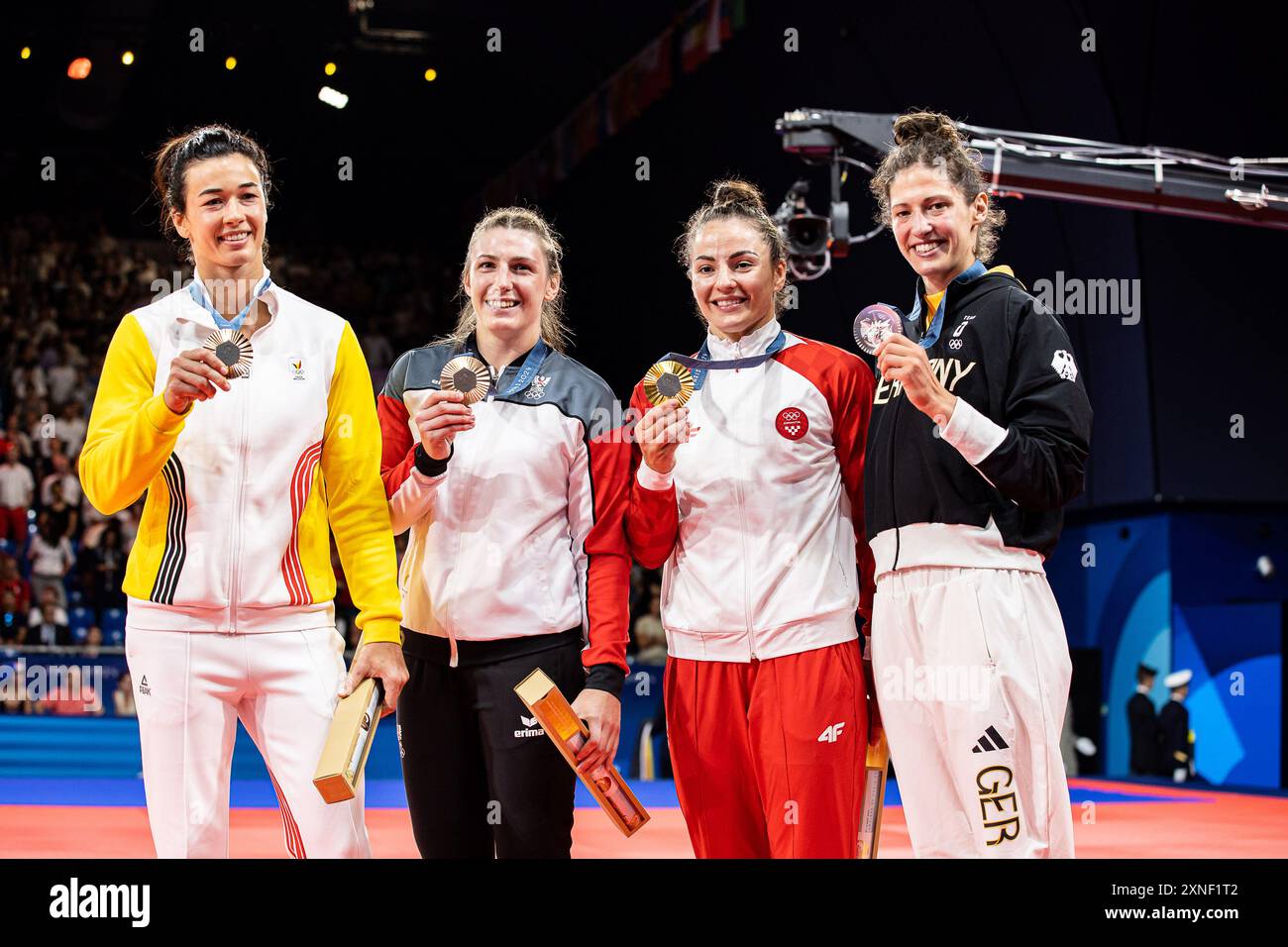 FRA, Olympische Spiele Paris 2024, Judo Damen Siegerehrung, 31.07.2024 ...