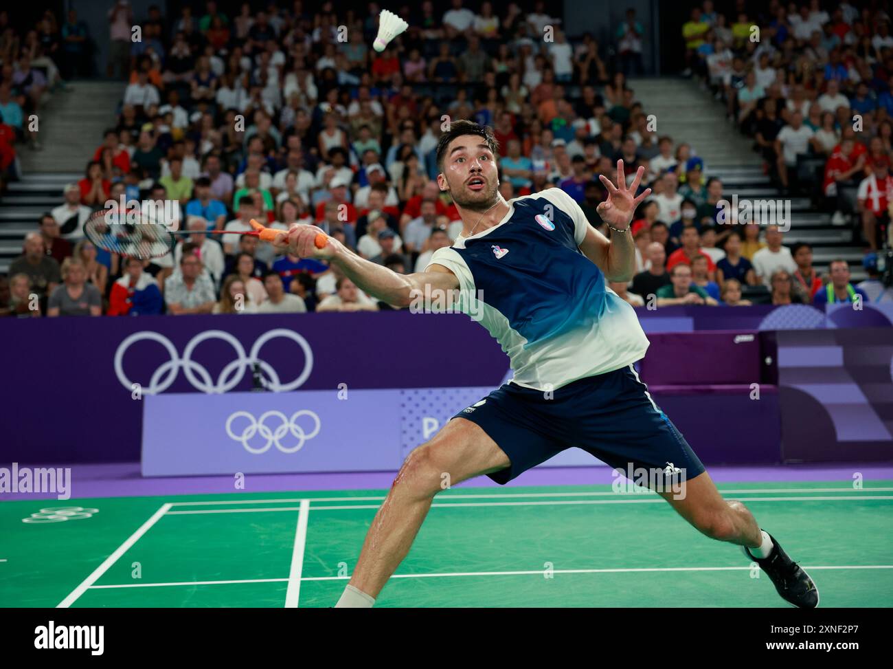Paris, France. 31st July, 2024. Toma Junior Popov of France competes ...