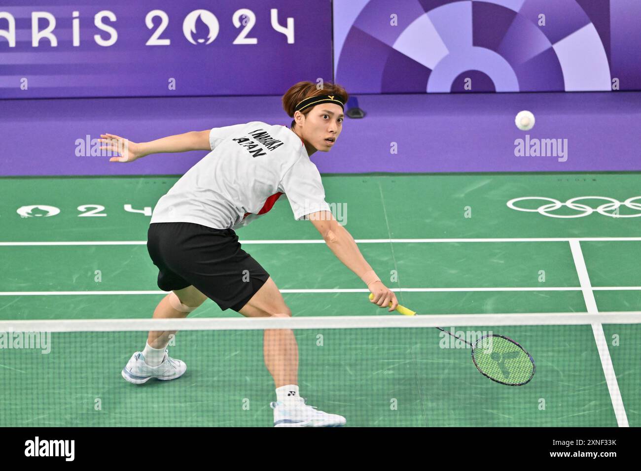 NARAOKA Kodai (JPN) Badminton Men's Single at La Chapelle Arena, during ...