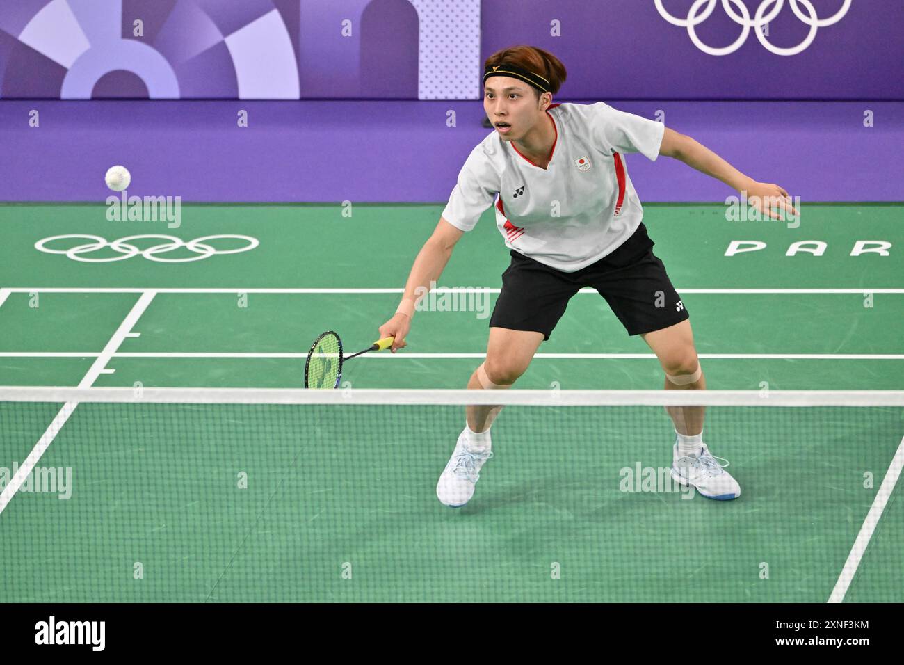 NARAOKA Kodai (JPN) Badminton Men's Single at La Chapelle Arena, during ...
