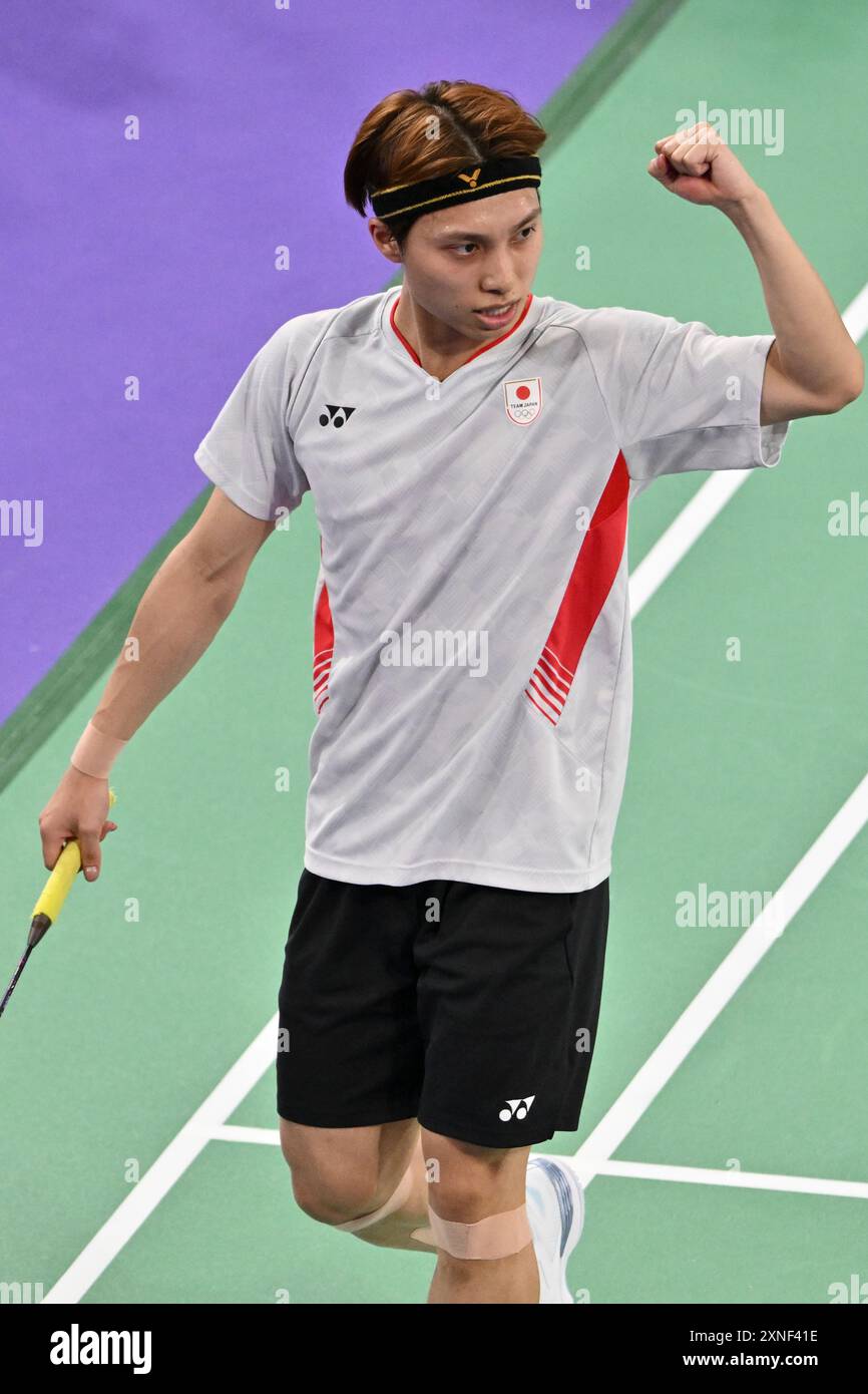 NARAOKA Kodai (JPN) Badminton Men's Single at La Chapelle Arena, during ...