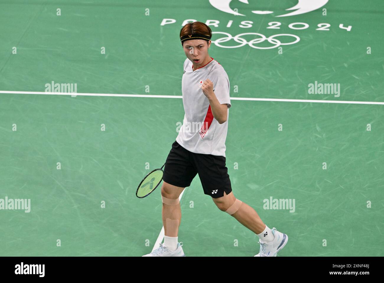 NARAOKA Kodai (JPN) Badminton Men's Single at La Chapelle Arena, during ...