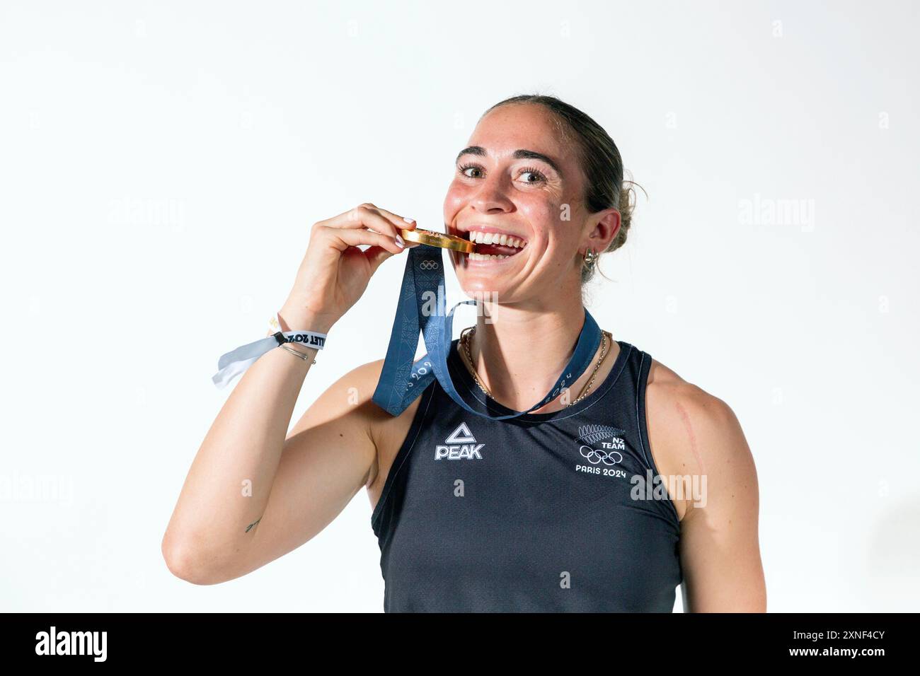 New Zealand's Jazmin Felix-Hotham, gold medalist in the women's rugby ...