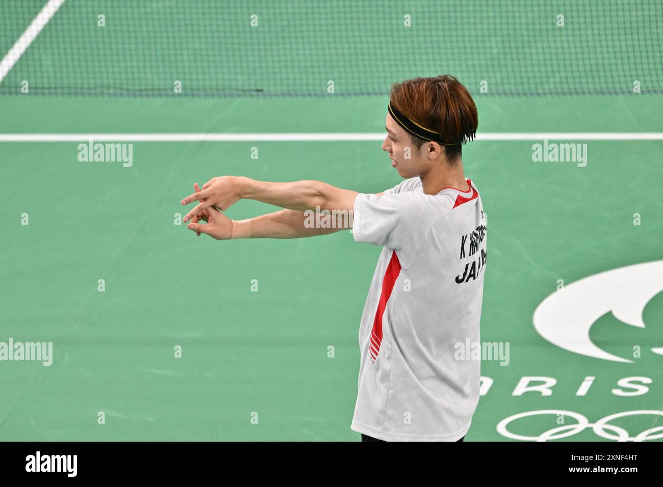 NARAOKA Kodai (JPN) Badminton Men's Single at La Chapelle Arena, during ...