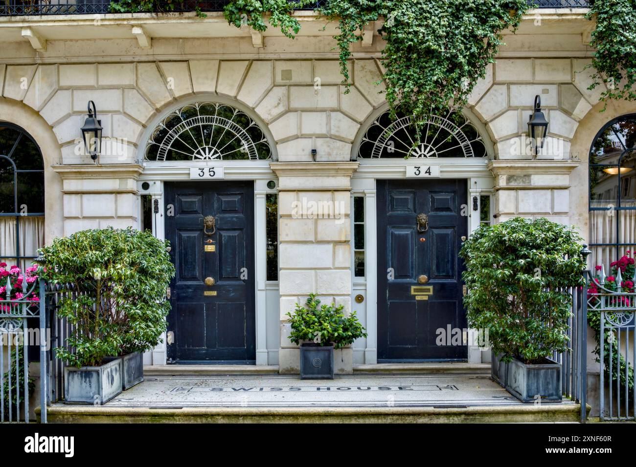 Fitzroy Square House Fronts, Fitzrovia, Borough Of Camden, London ...