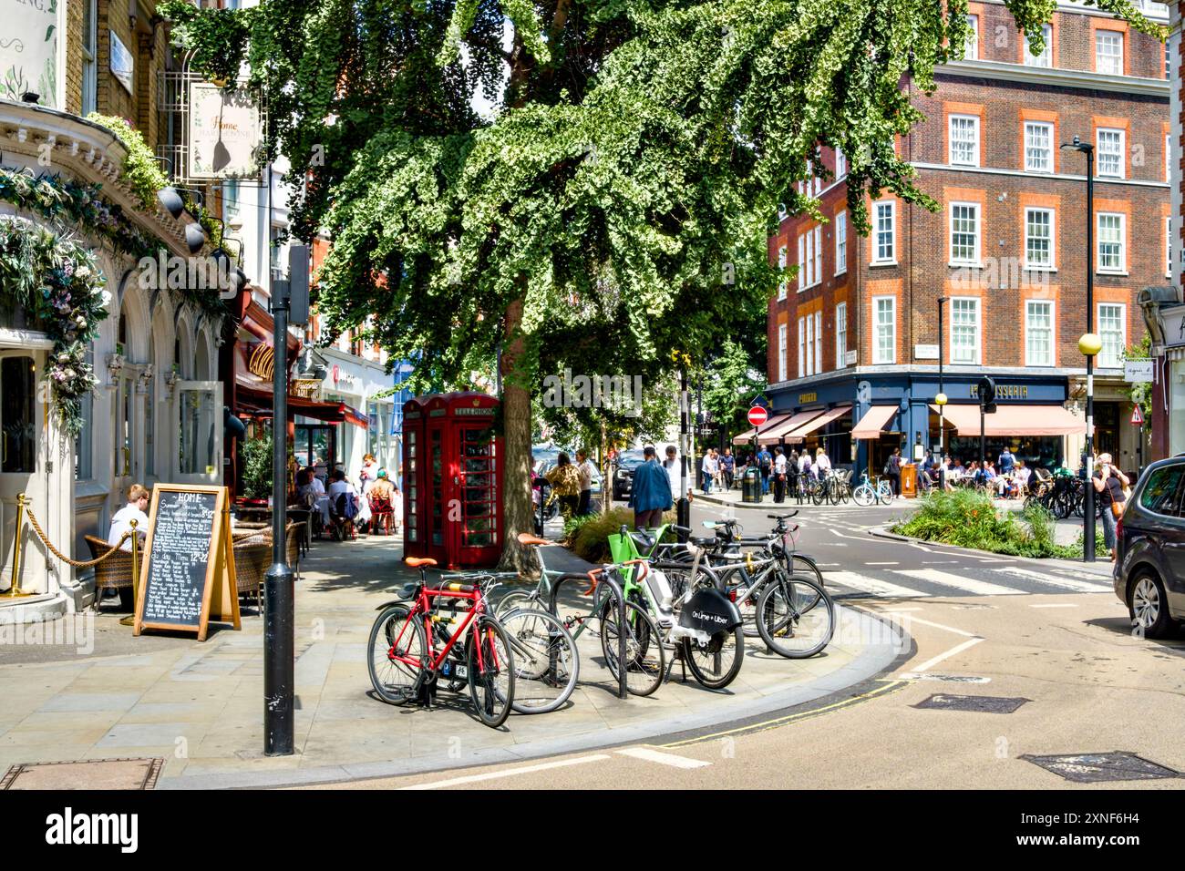 Marylebone High Street, City Of Westminster, London, England, U.K Stock ...