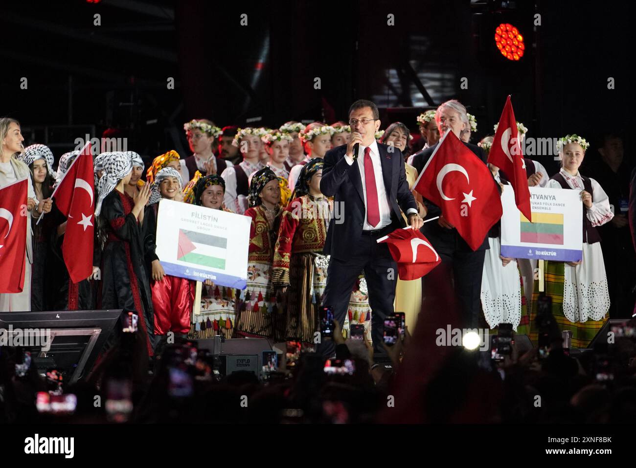 ISTANBUL, TURKIYE - APRIL 23, 2024: Istanbul Mayor Ekrem Imamoglu ...