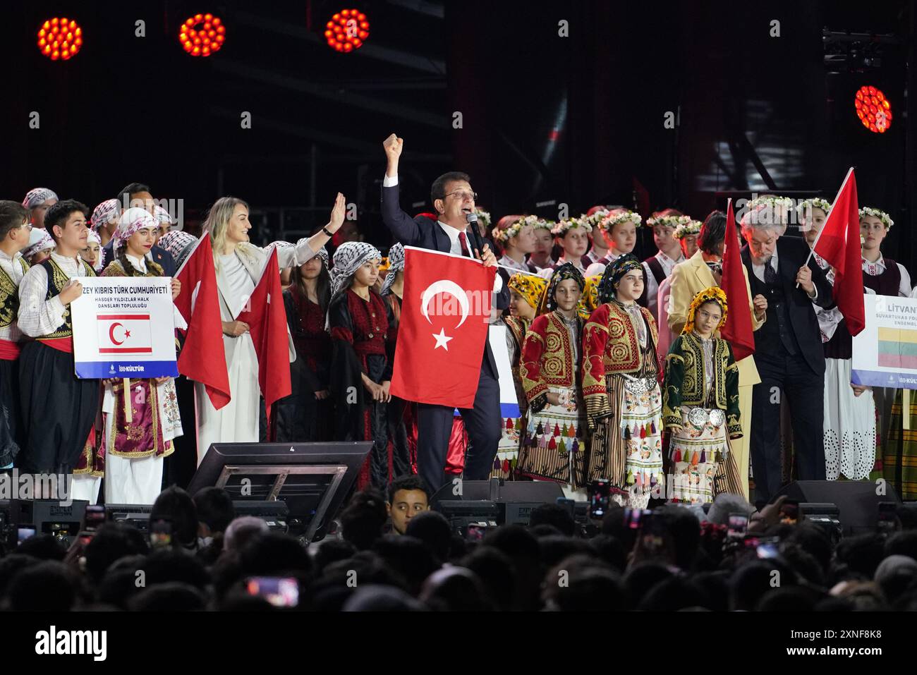 ISTANBUL, TURKIYE - APRIL 23, 2024: Istanbul Mayor Ekrem Imamoglu ...