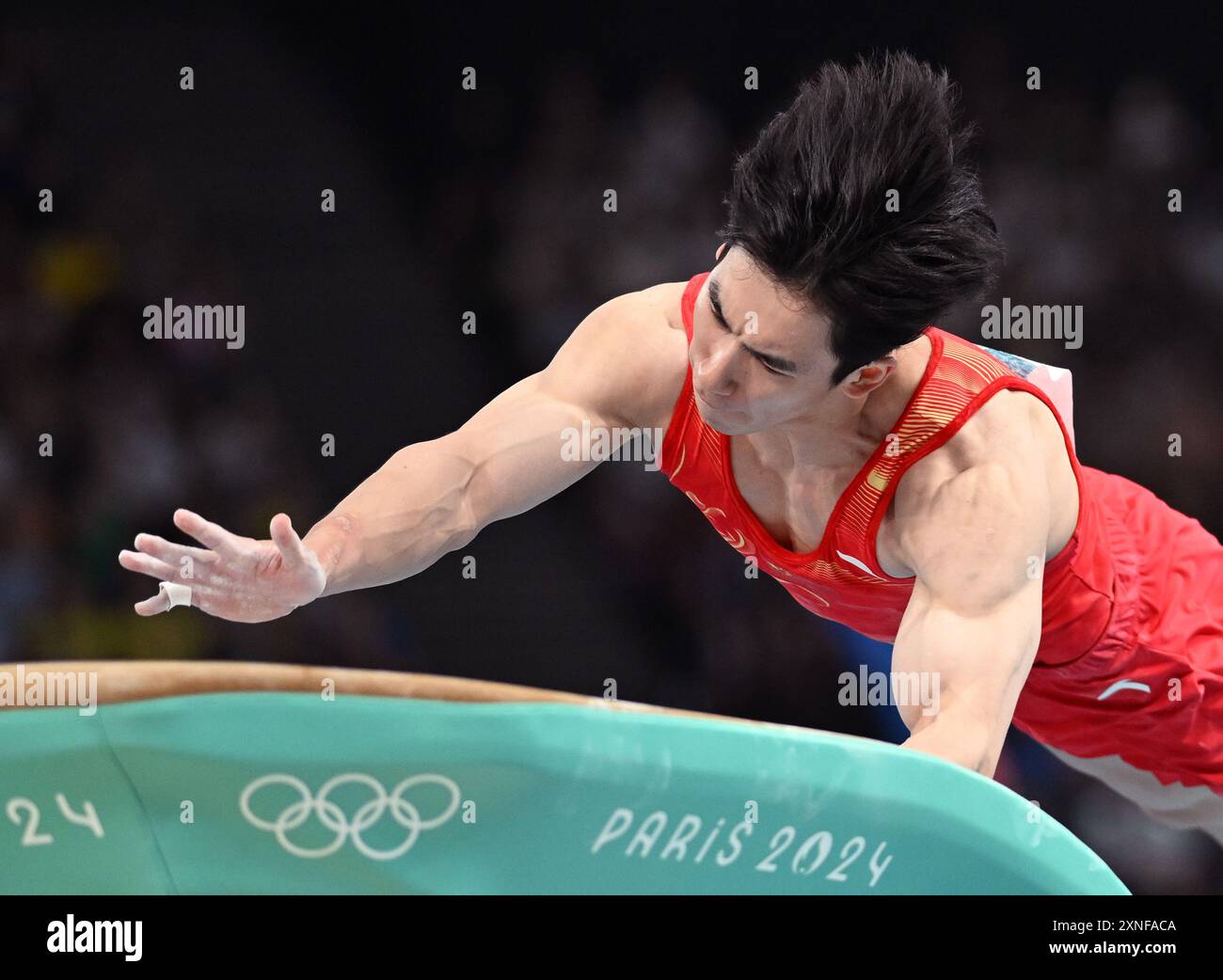 Paris, France. 31st July, 2024. Zhang Boheng of China competes during ...