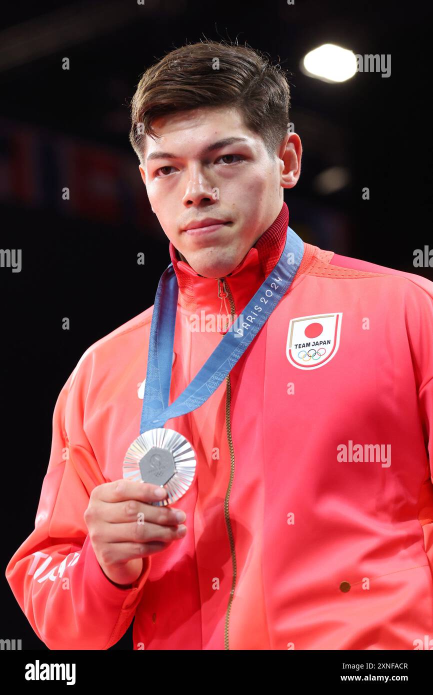 Paris, France. 31st July, 2024. Sanshiro Murao (JPN) Judo : Men's -90kg ...