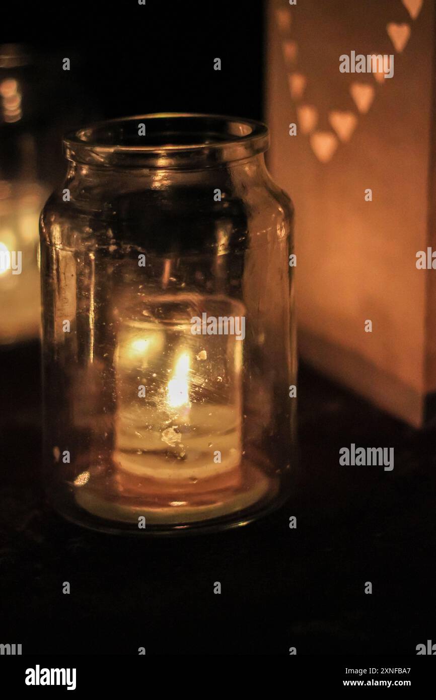 Birgufest candlelight: atmospheric celebration with flickering flame in ...