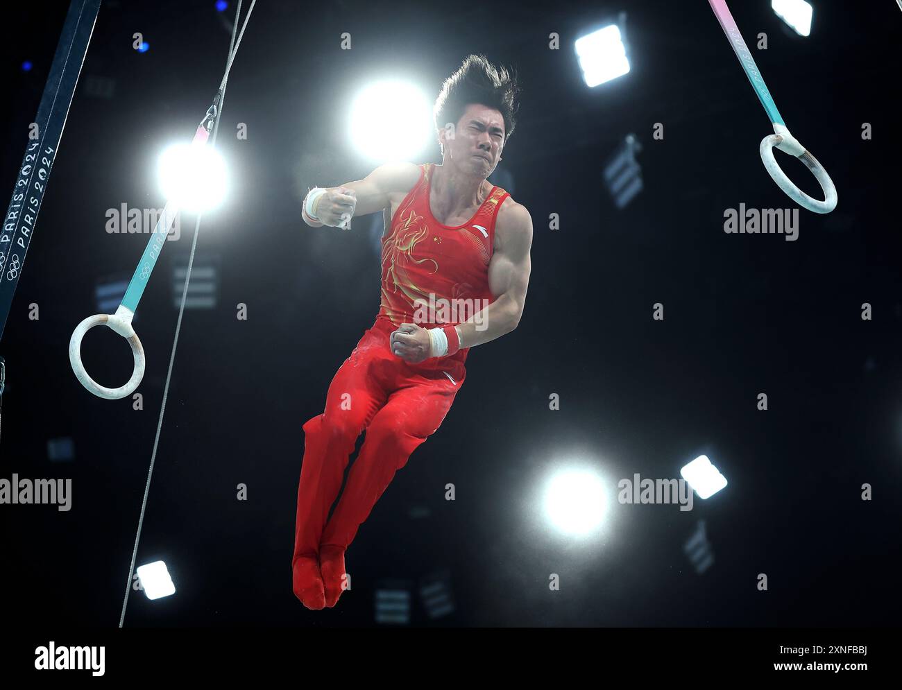 Paris, France. 31st July, 2024. Zhang Boheng of China competes during ...