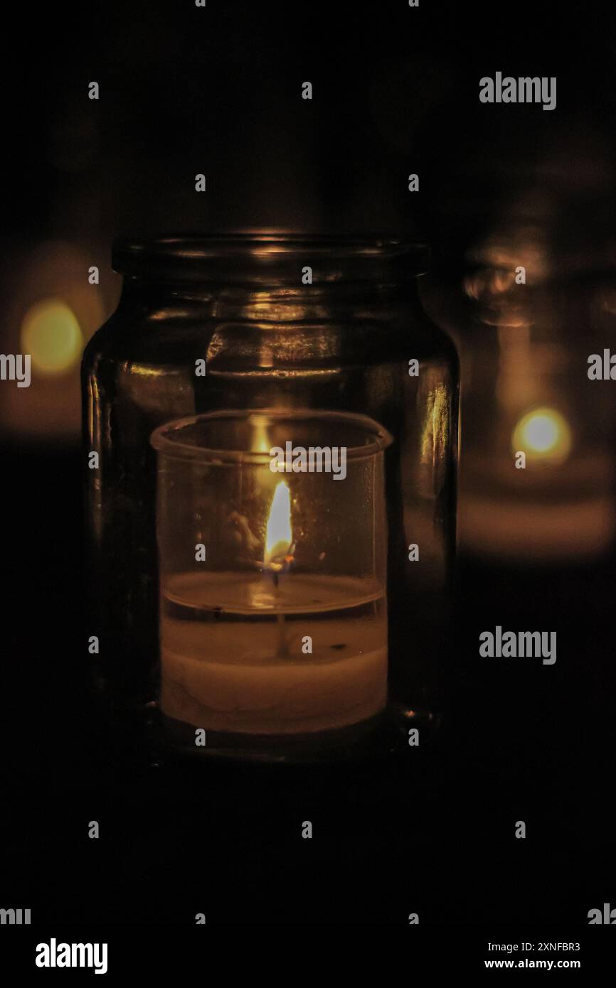 Birgufest candlelight: atmospheric celebration with flickering flame in ...