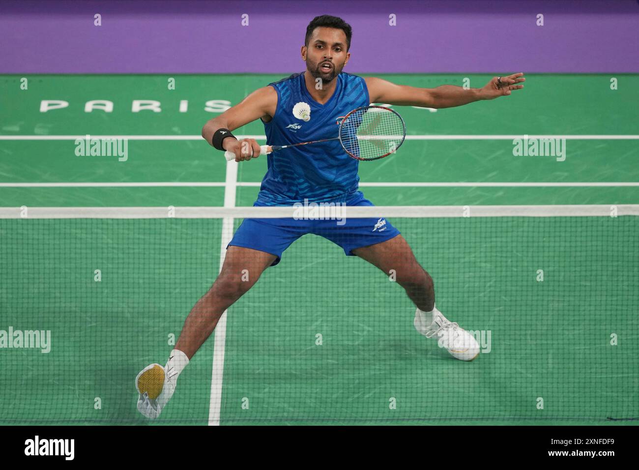 India's H.S. Prannoy plays against Vietnam's Le Duc Phat during their ...