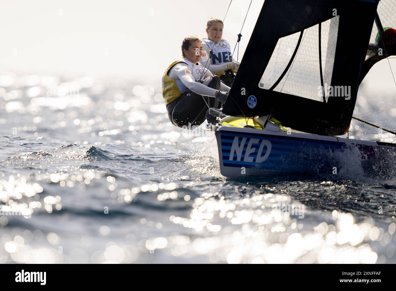 MARSEILLE - Sailors Odile van Aanholt and Annette Duetz in Marseille ...