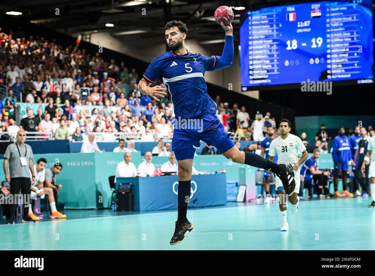 REMILI Nedim of France during the handball match between France and ...