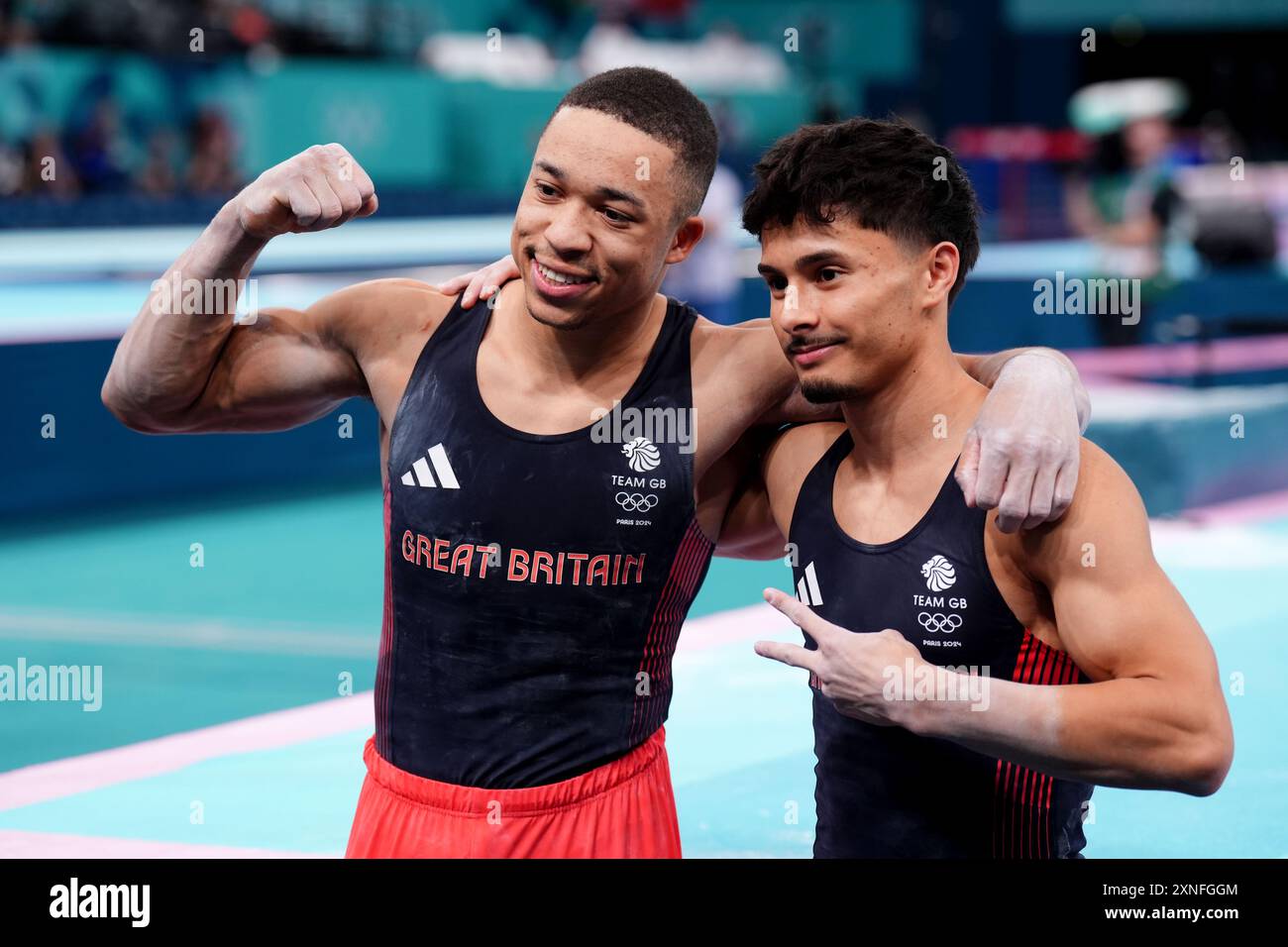 Great Britain's Jake Jarman and Joe Fraser following the Men's All ...
