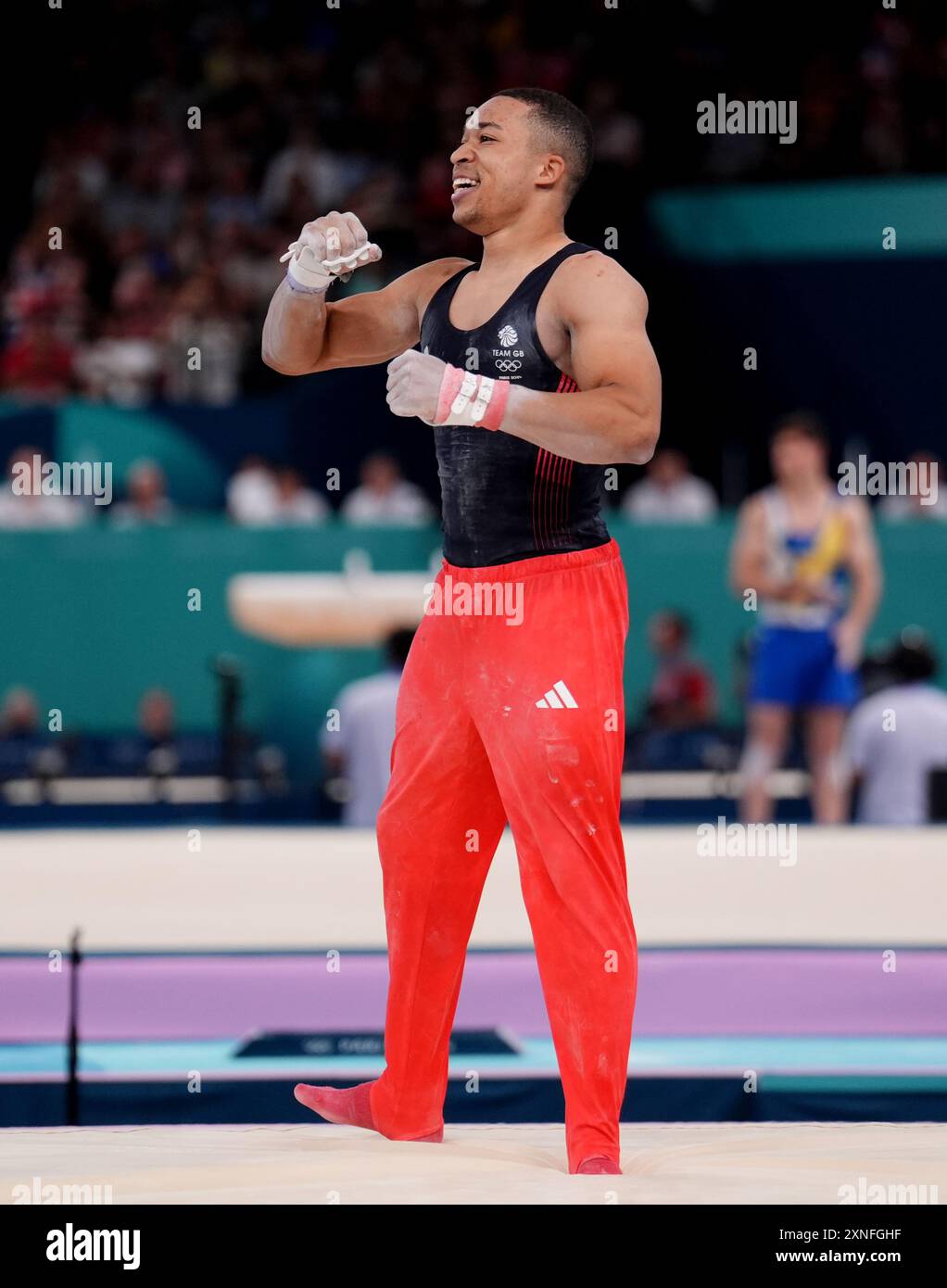 Great Britain's Joe Fraser following his performance on the Horizontal ...