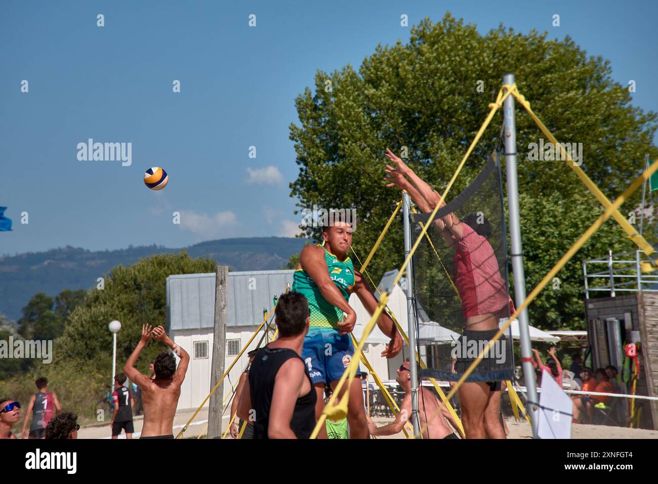 Sabaris, Baiona, Pontevedra, Spain; 08,27,2024;During the 3x3 Ladeira ...