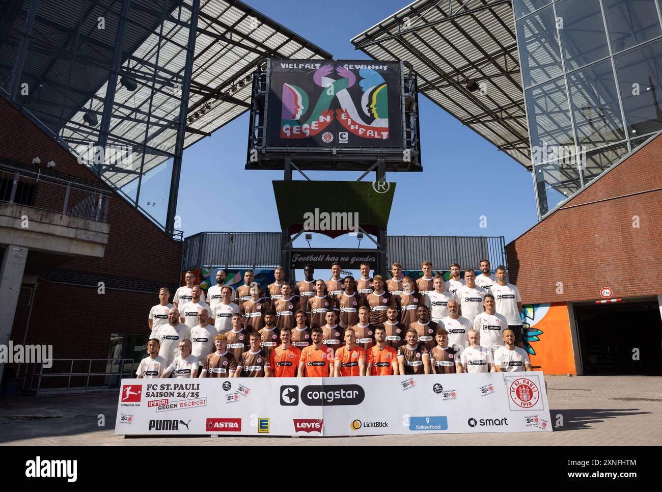 31 July 2024, Hamburg: Soccer Bundesliga, FC St. Pauli official photo ...