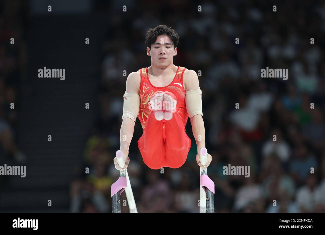 Paris, France. 31st July, 2024. Zhang Boheng of China competes during ...