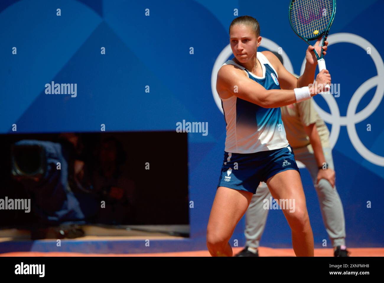 Diane Parry (France) in action during Tennis - Men's Singles Second Rnd ...