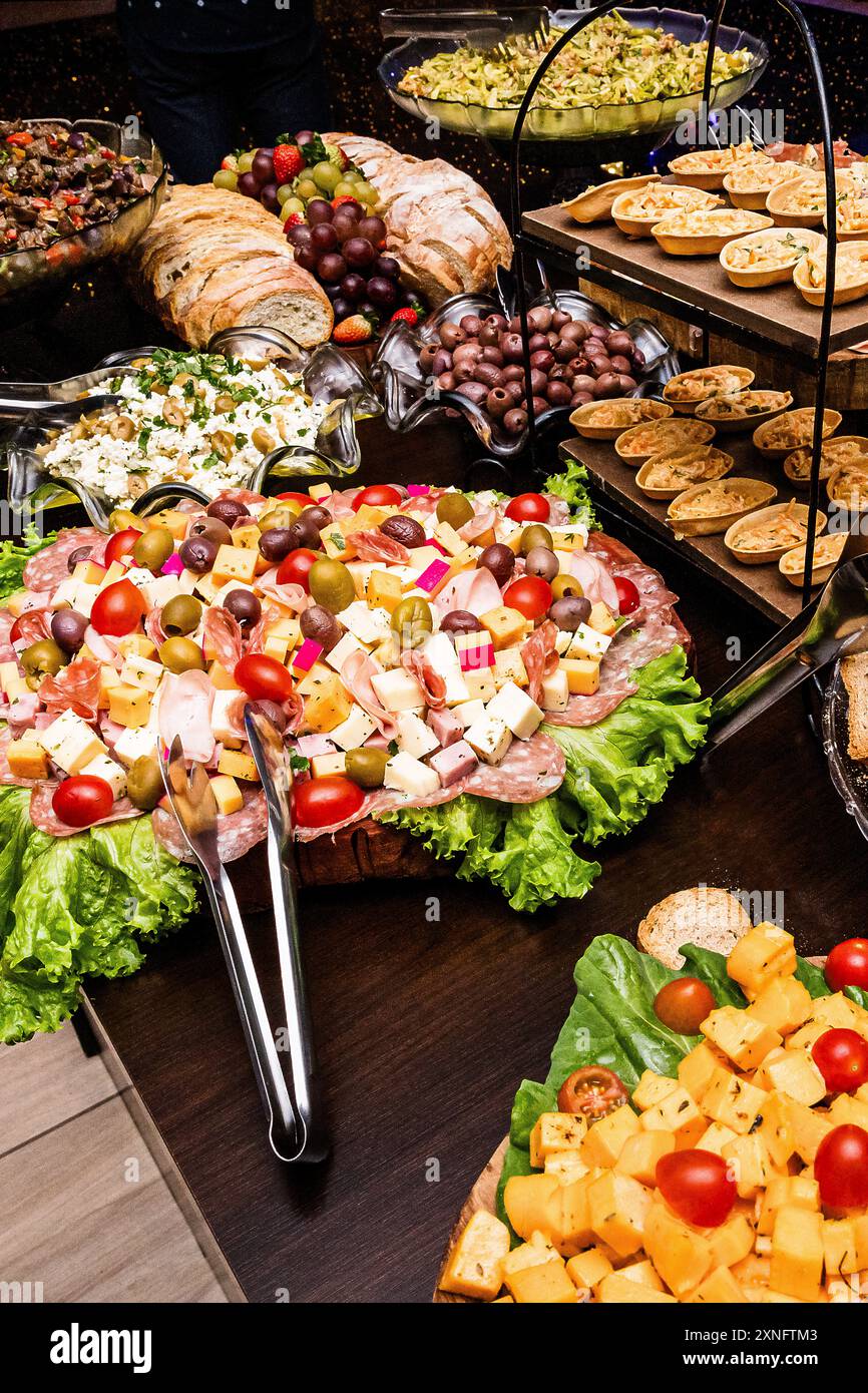 Brazilian food in a restaurant, help yourself, Brazilian vegetables and ...