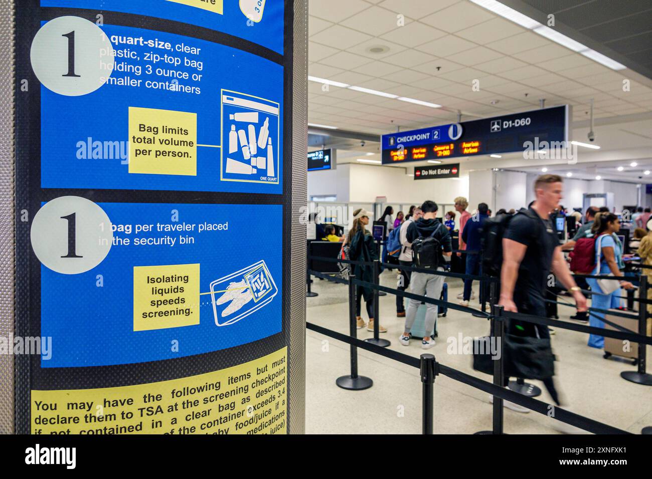 Checkpoint security screening information hi-res stock photography and ...