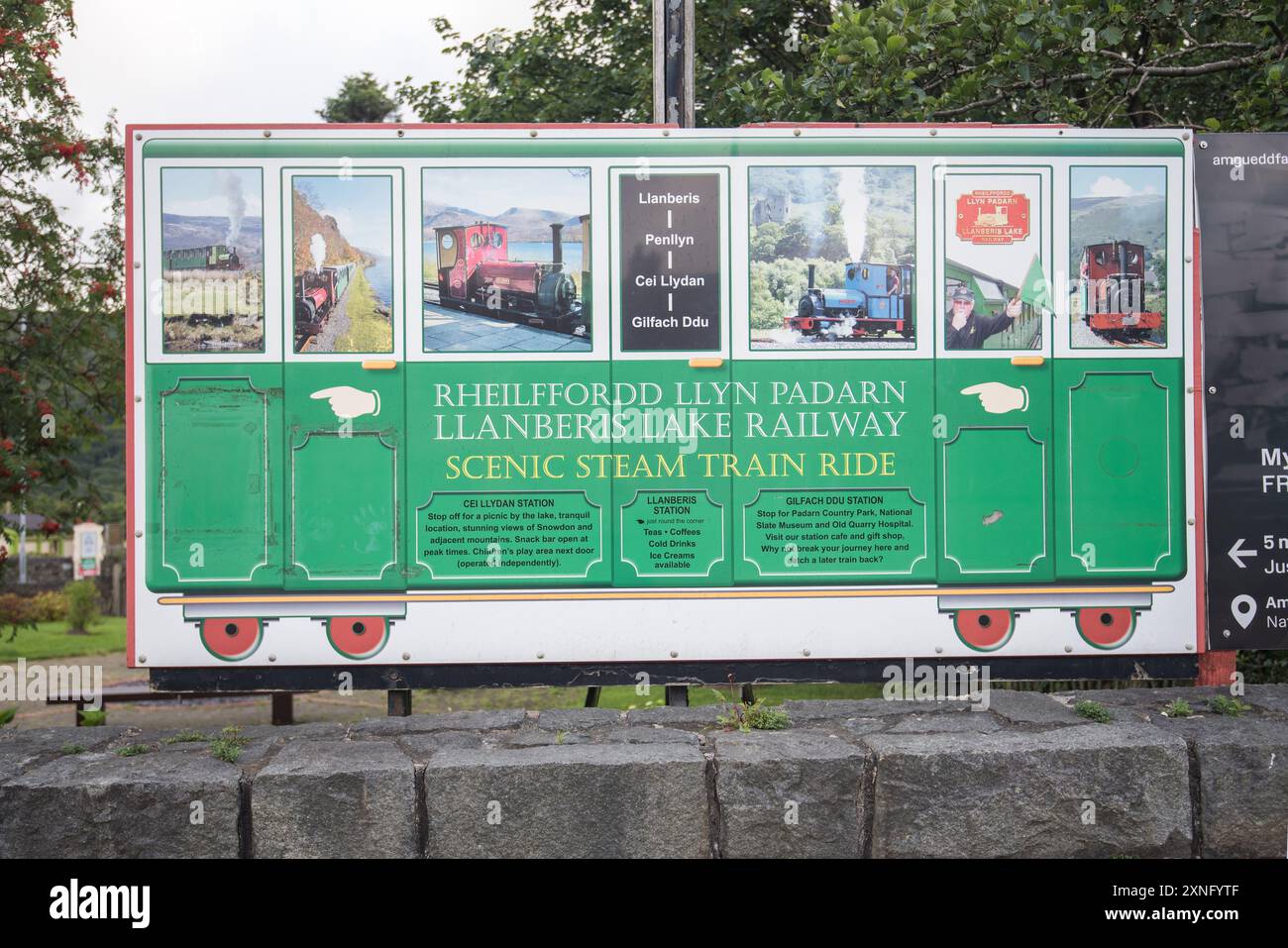 Scenic steam train ride in Llanberis. Rheilfordd Llyn Padarn Llanberis ...