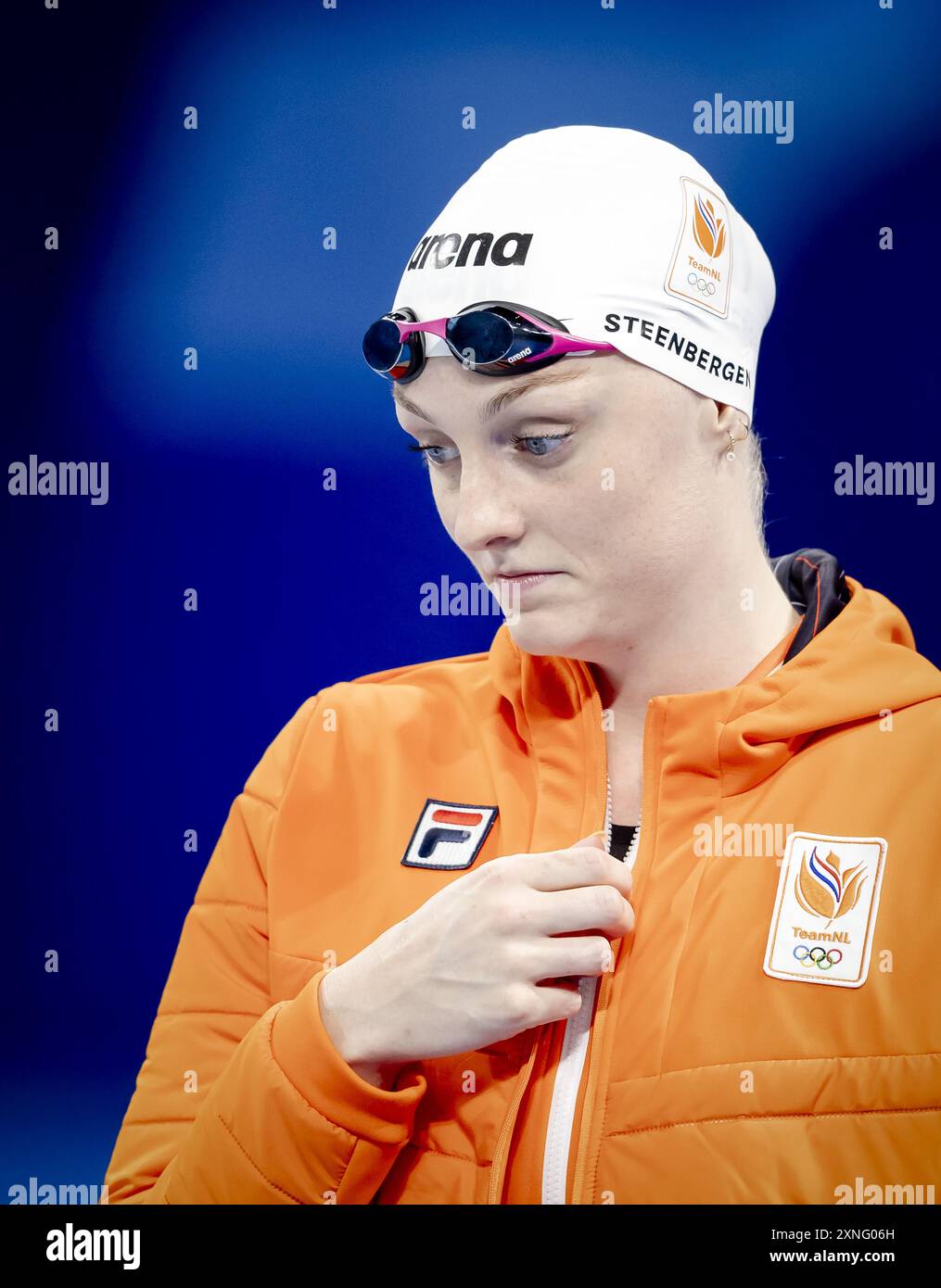 PARIS - Marrit Steenbergen prior to the 100 meter freestyle finals on ...