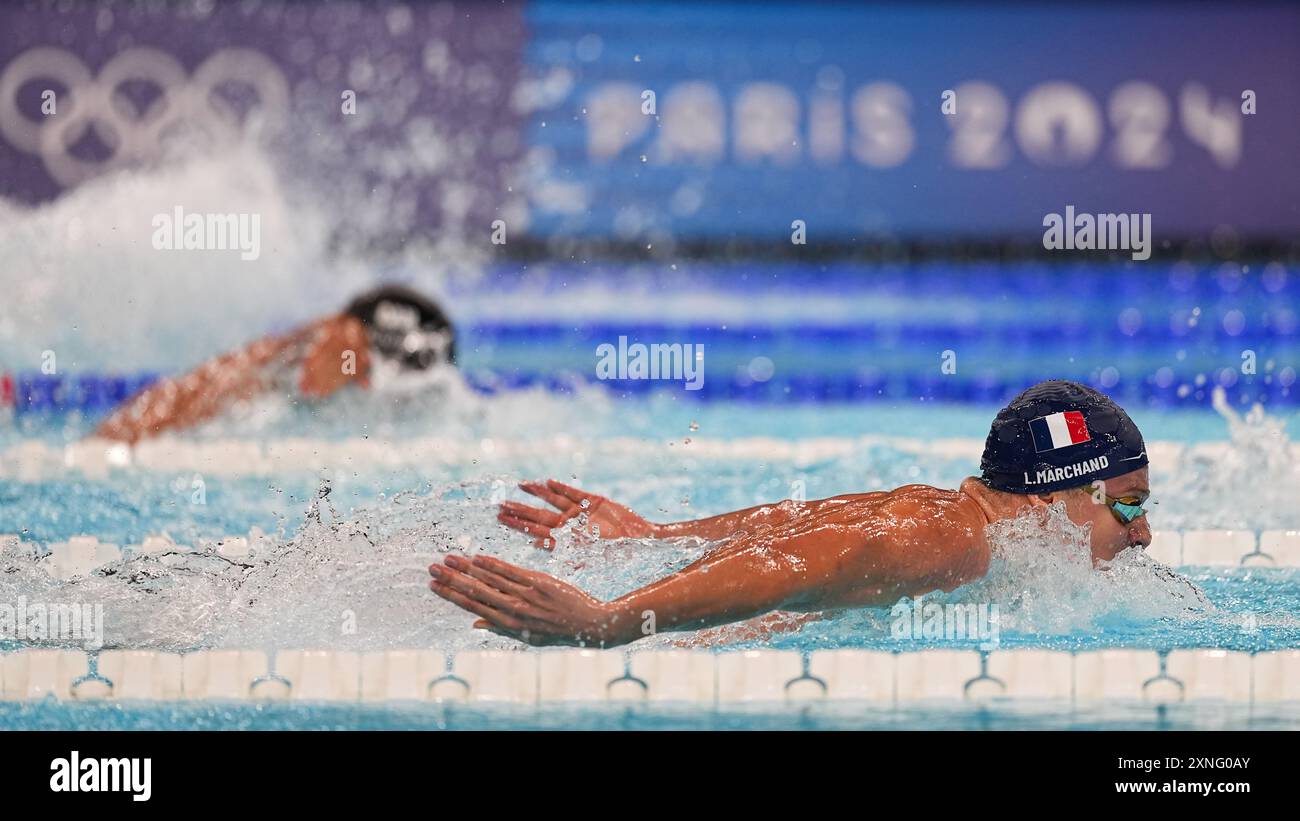 Paris, France. 31st July, 2024. Olympics, Paris 2024, 200 m butterfly ...