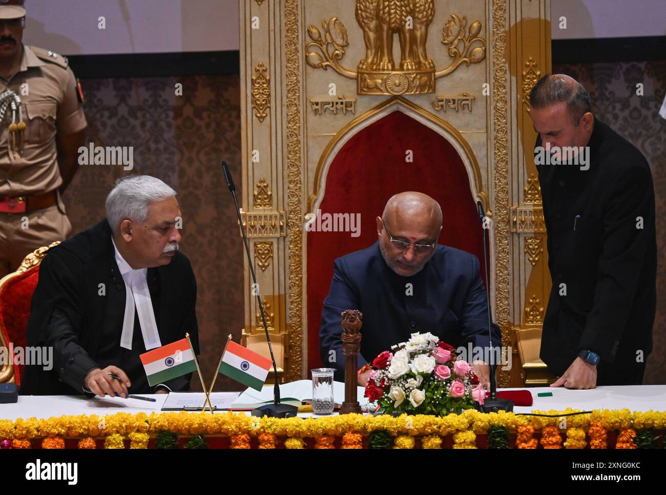 Mumbai, India. 31st July, 2024. MUMBAI, INDIA - JULY 31: CP Radhakrishnan was sworn in as the ...