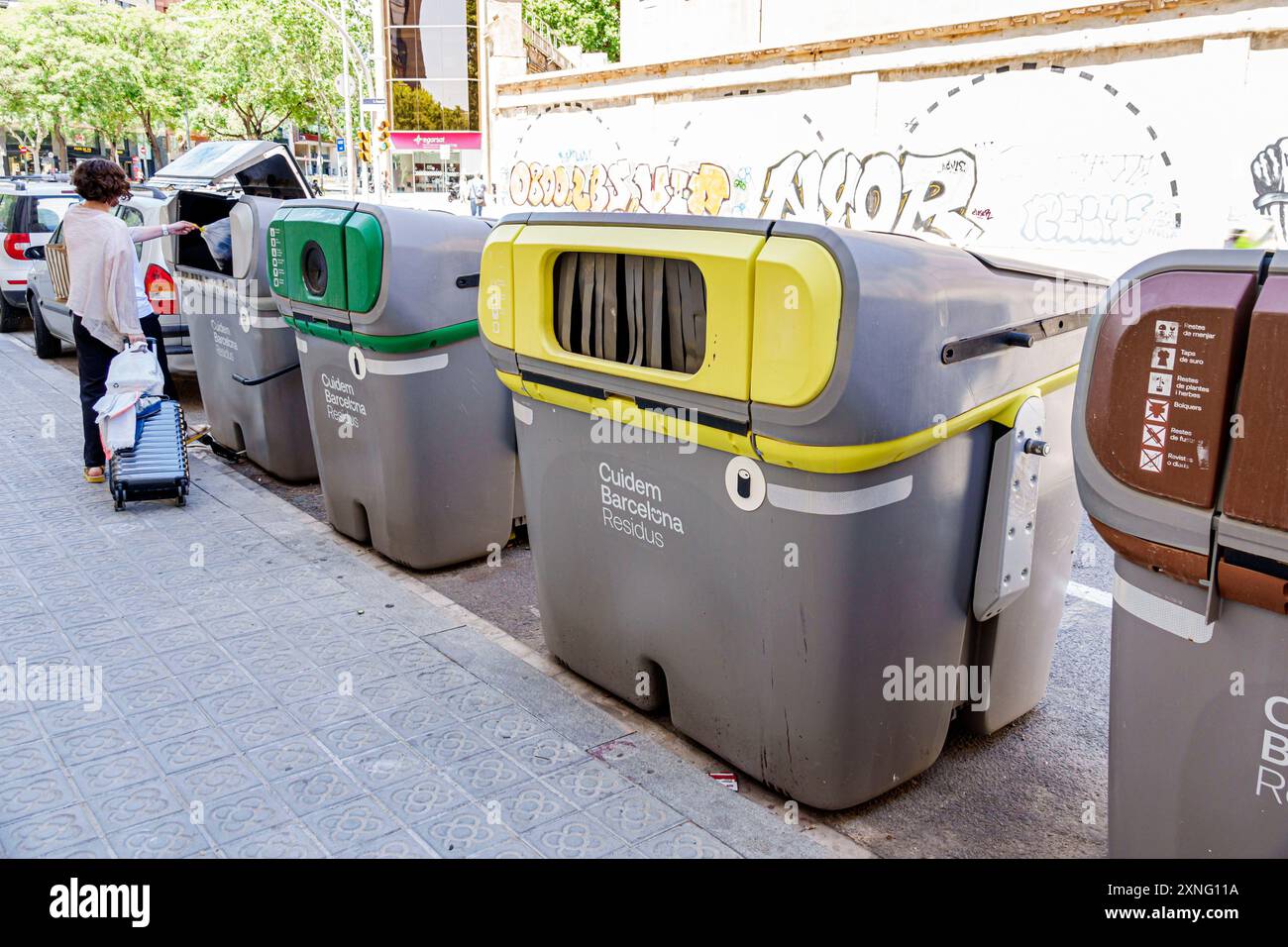 Barcelona Spain,Catalonia Catalunya,Carrer d'Entenca L'Eixample ...