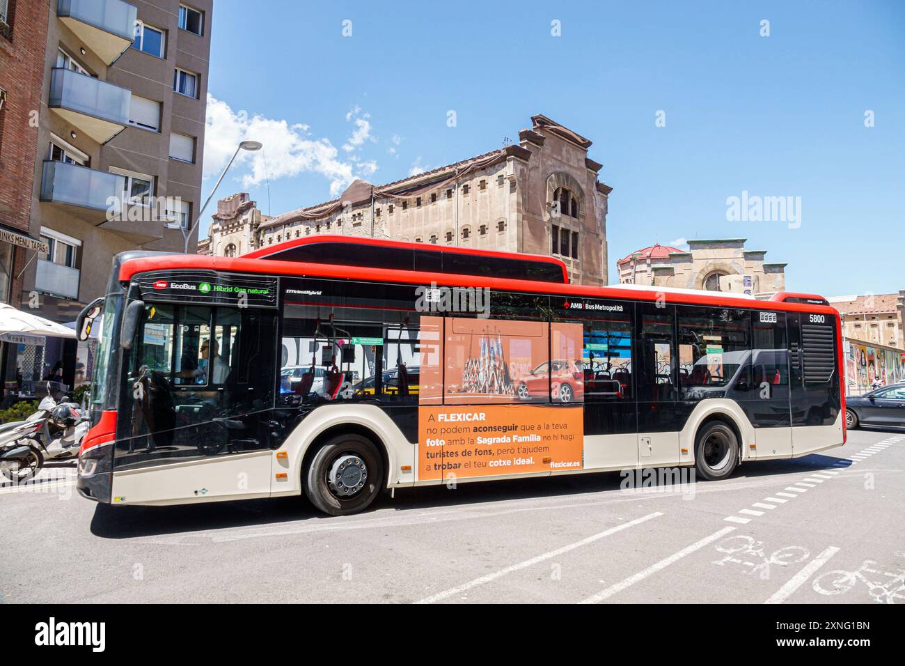Tmb sustainable hybrid natural gas public transportation city ecobus ...