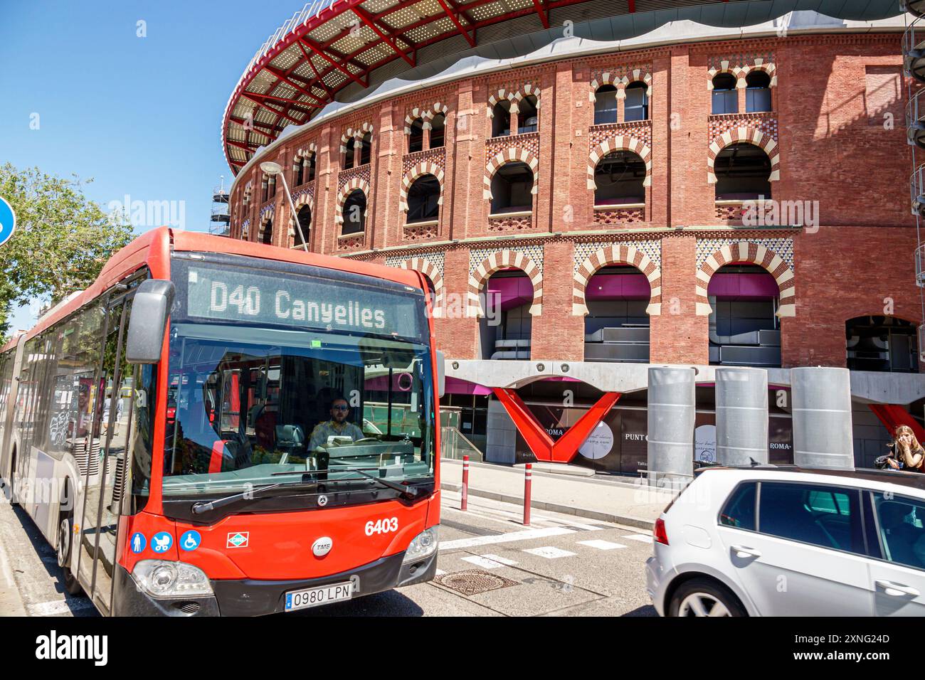 Former bullfighting ring now shopping mall stores hi-res stock ...