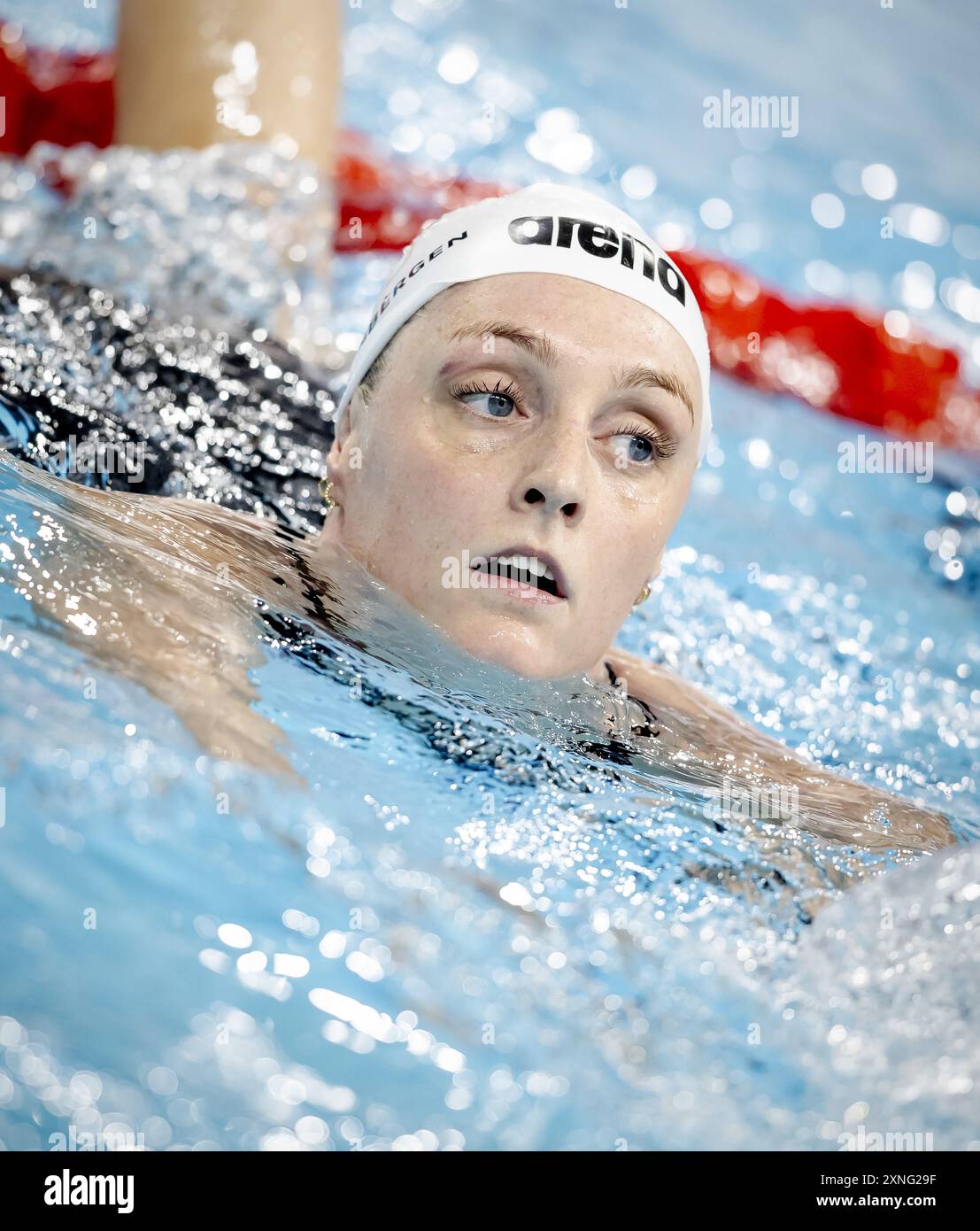 PARIS - Marrit Steenbergen after the 100 meter freestyle finals on the ...