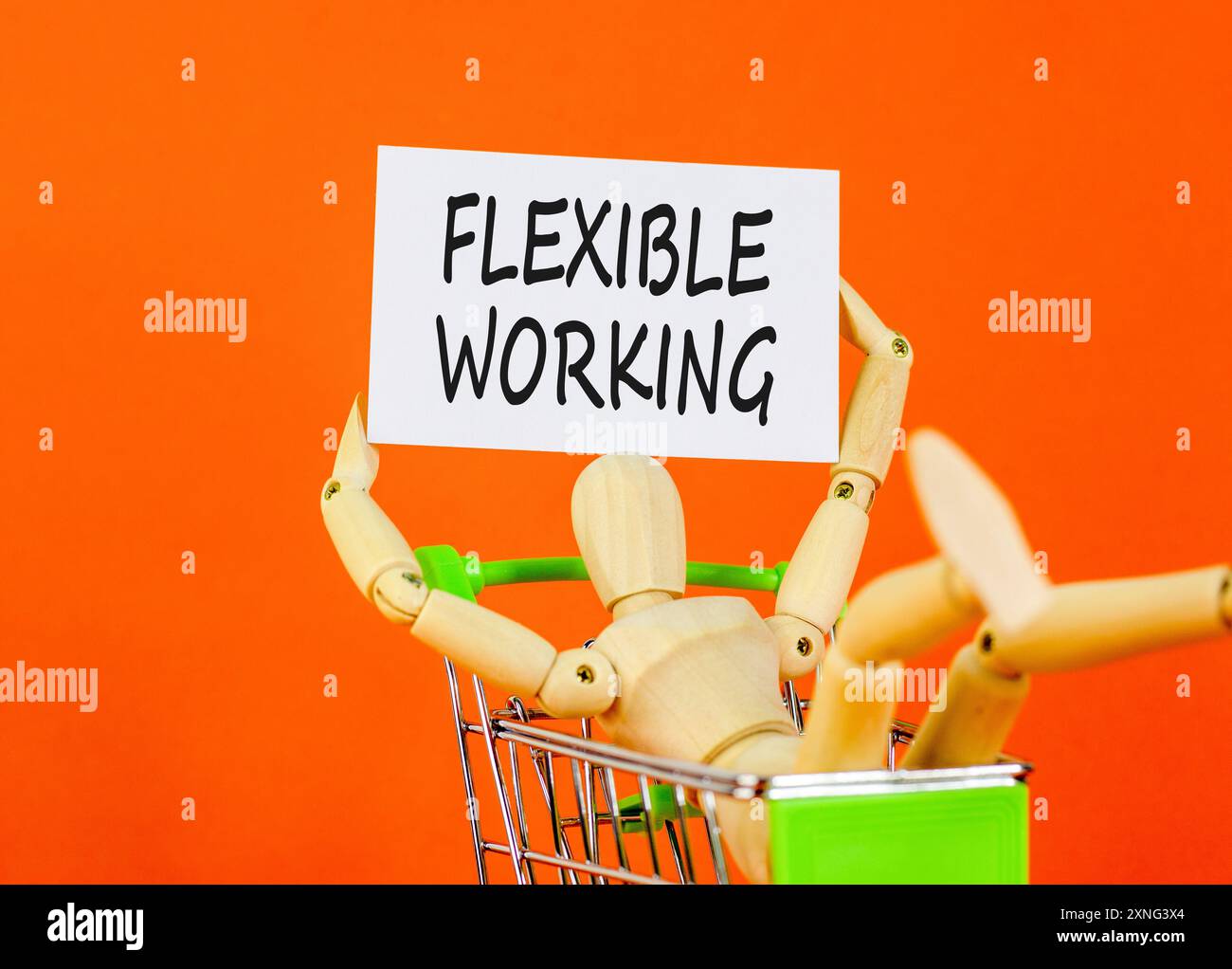 Flexible working symbol. Concept words Flexible working on beautiful ...