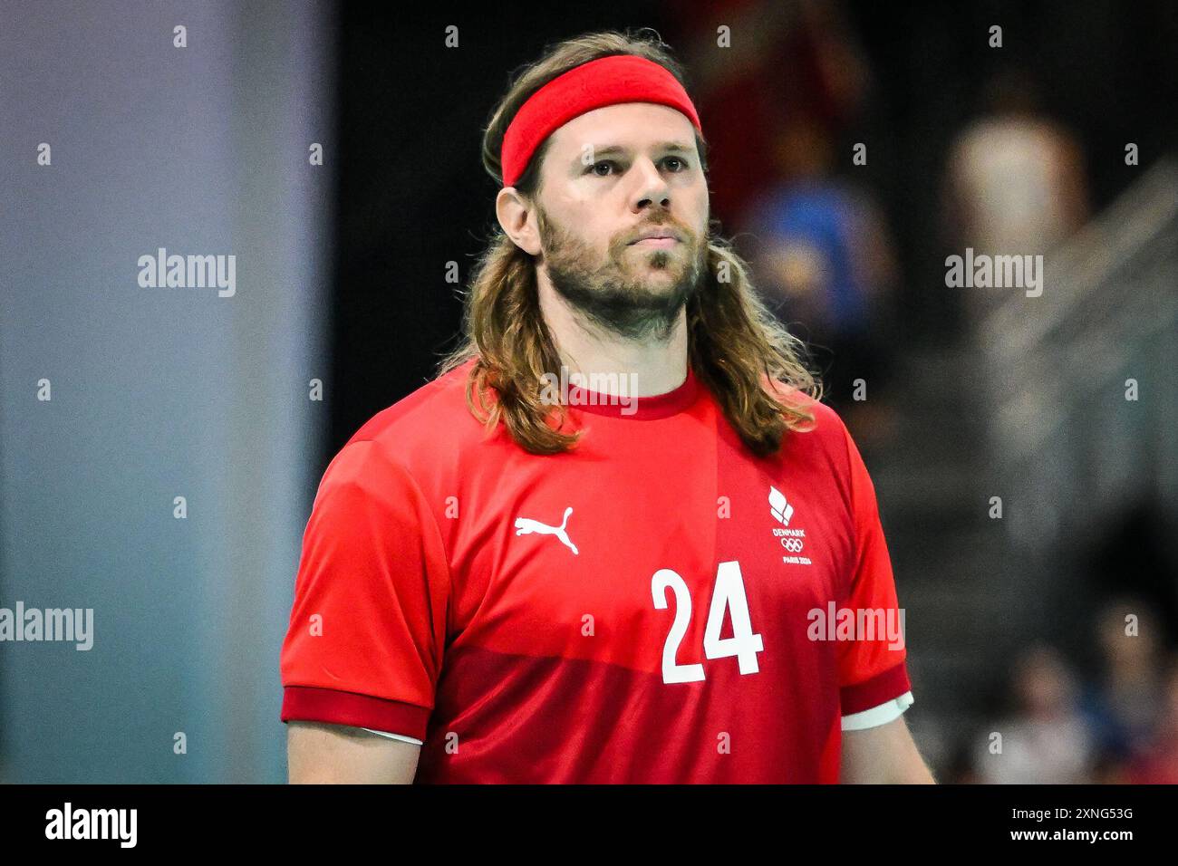 HANSEN Mikkel of Denmark during the handball match between Denmark and ...