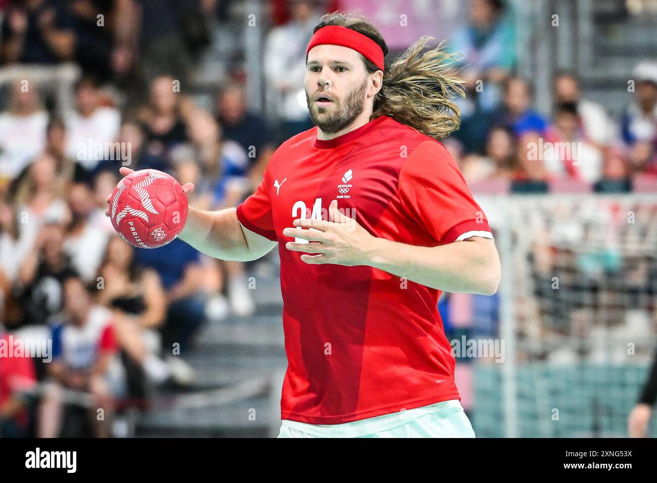 HANSEN Mikkel of Denmark during the handball match between Denmark and ...