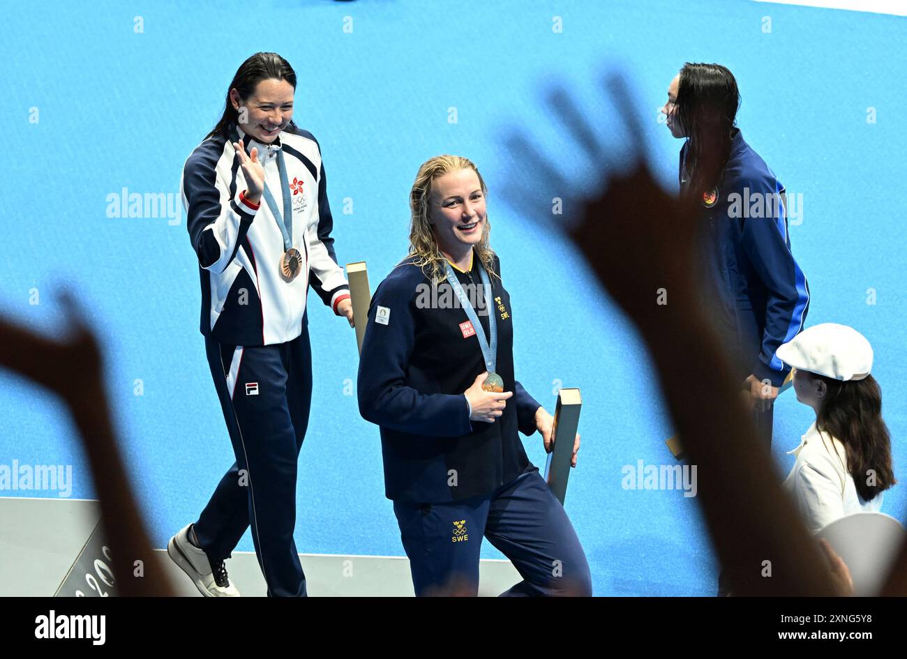 HUSKE Torri of USA,silver,SJOESTROEM Sarah of Sweden,gold,and HAUGHEY ...