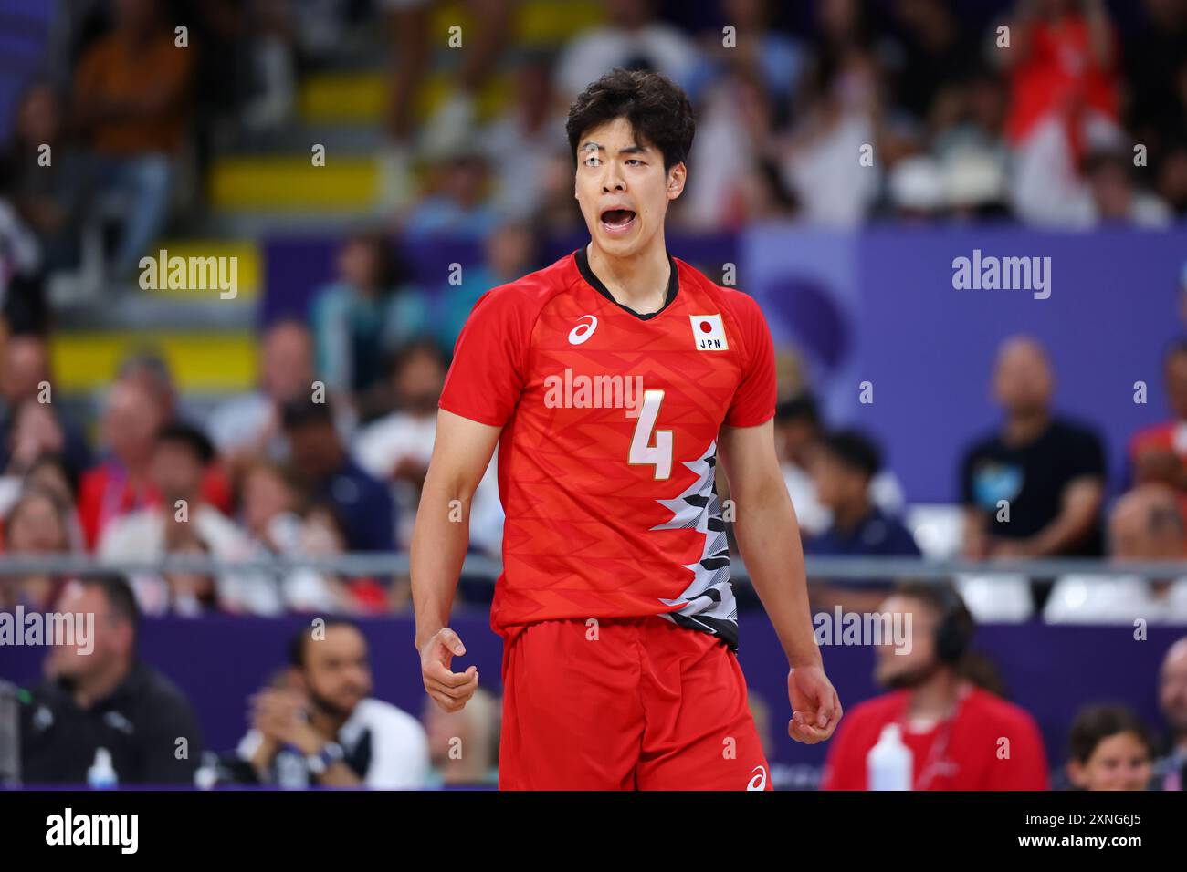 Paris, France. 31st July, 2024. Kento Miyaura (JPN) Volleyball : Men's ...