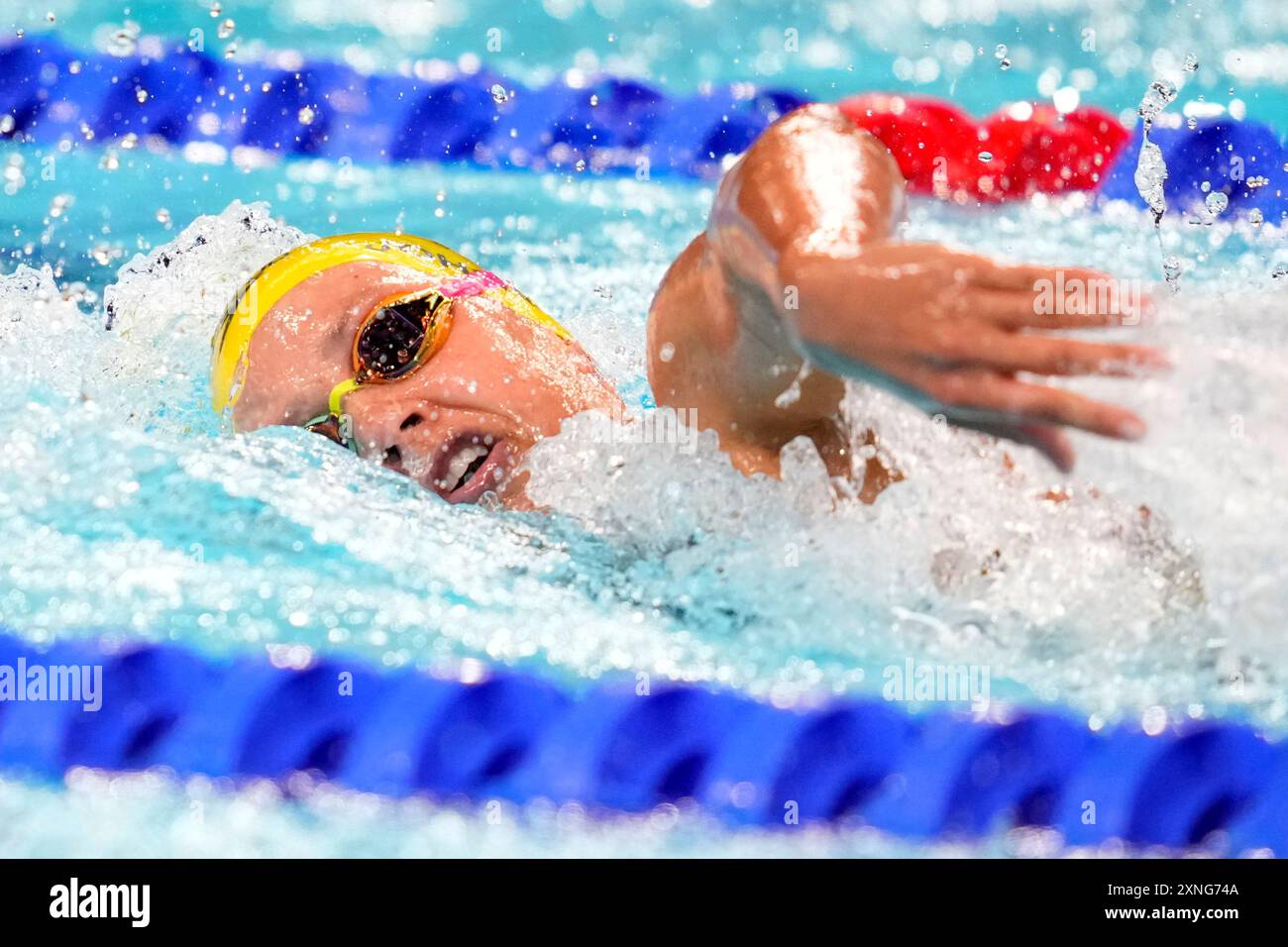 Moesha Johnson, of Australia, competes in the women's 1500-meter ...