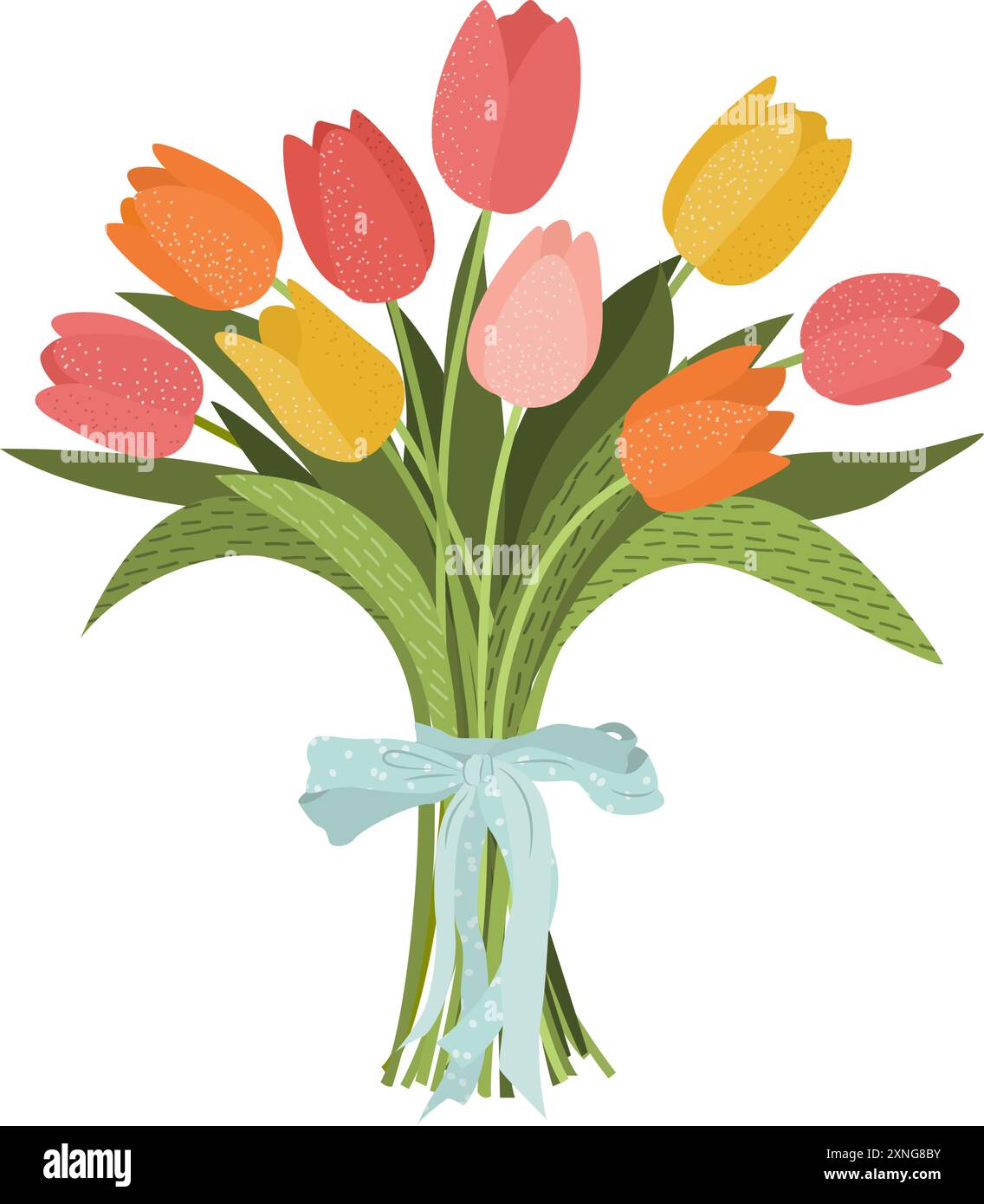 Clip art blooming tulips hi-res stock photography and images - Alamy