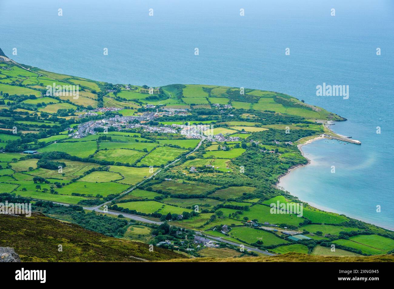 The village of Trefor on the Lleyn / Llyn Peninsula, Gwynedd, north ...