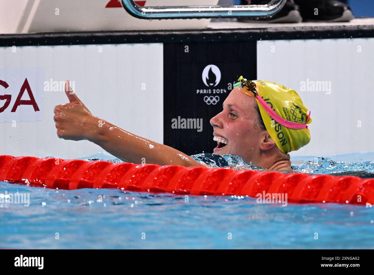 Paris, France. 31st July, 2024. Australian swimmer Moesha Johnson ...