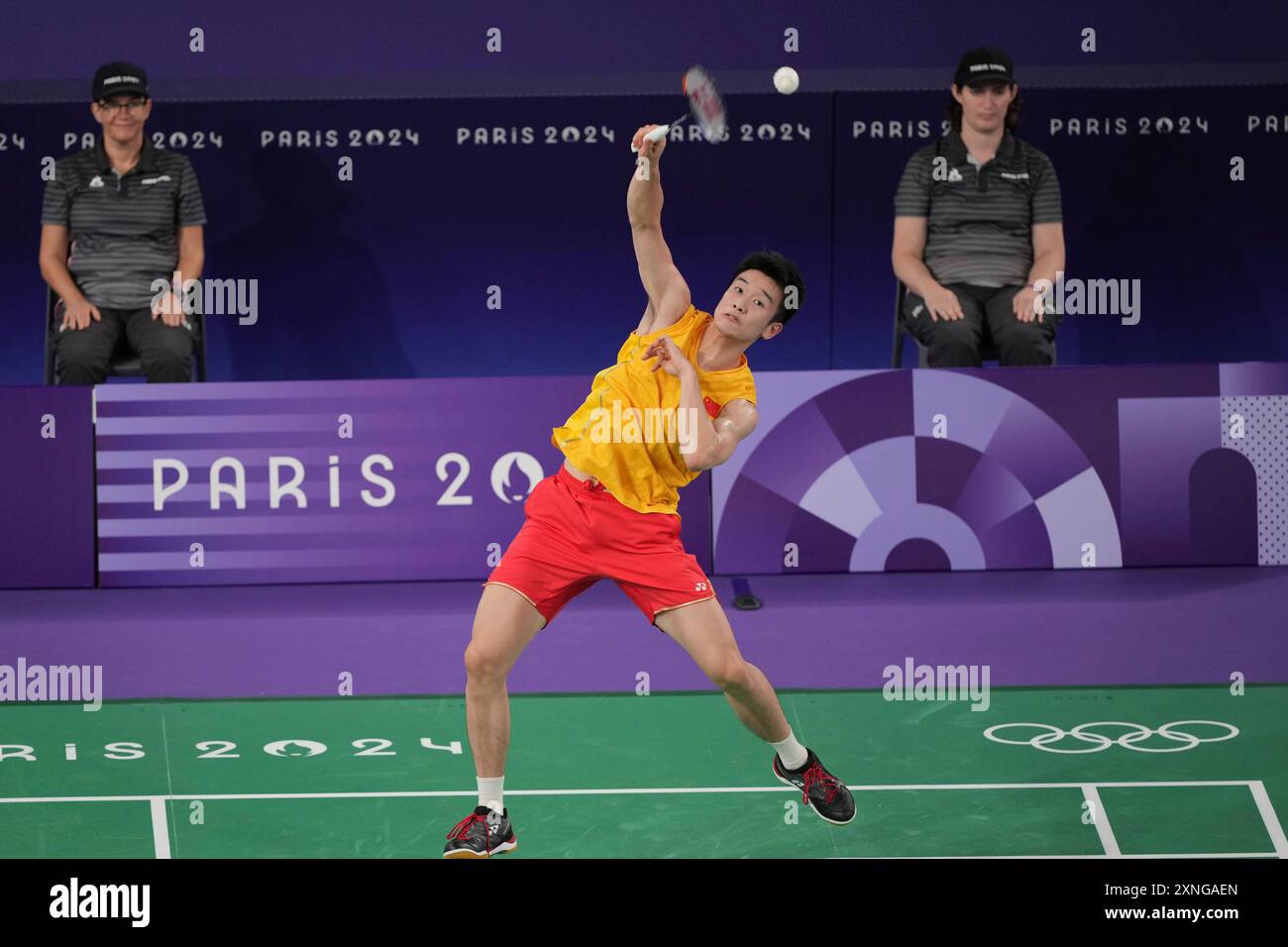 China's Li Shifeng plays against Nigeria's Anuoluwapo Juwon Opeyori ...