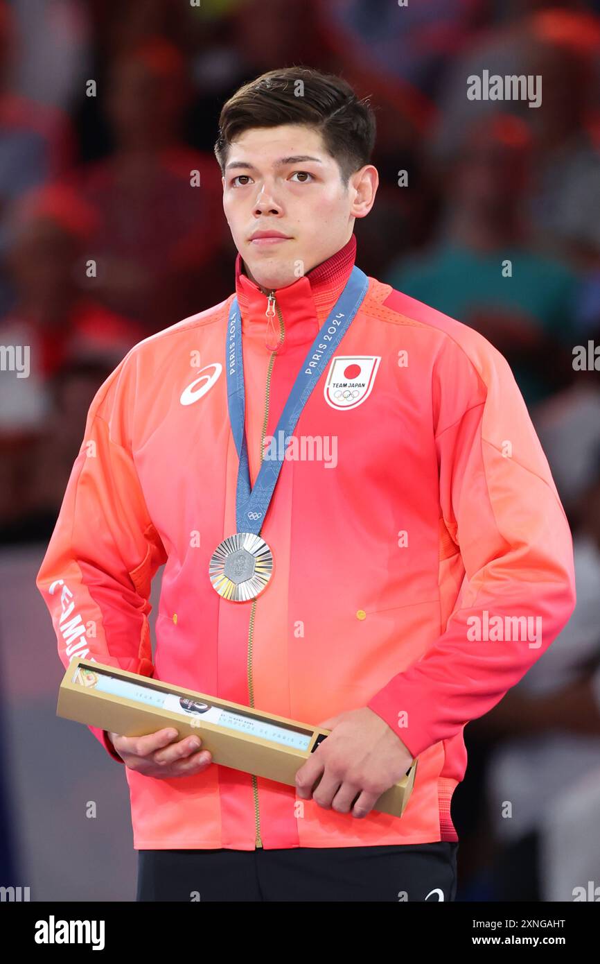 Paris, France. 31st July, 2024. Sanshiro Murao (JPN) Judo : Men's -90kg ...