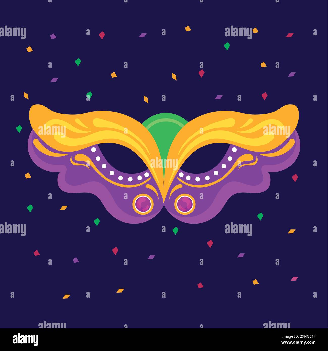 Colored carnival mask Vector Stock Vector Image & Art - Alamy