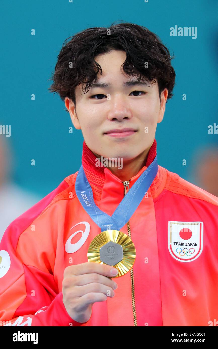 Paris, France. 31st July, 2024. Shinnosuke Oka (JPN) Gymnastics ...